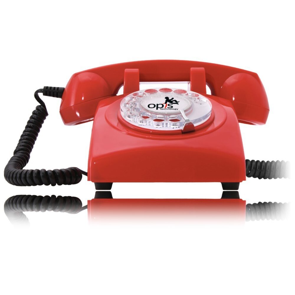 Telefon fix cu disc, Opis Technology, 60s, Plastic, 230 x 210 x 130 mm ...